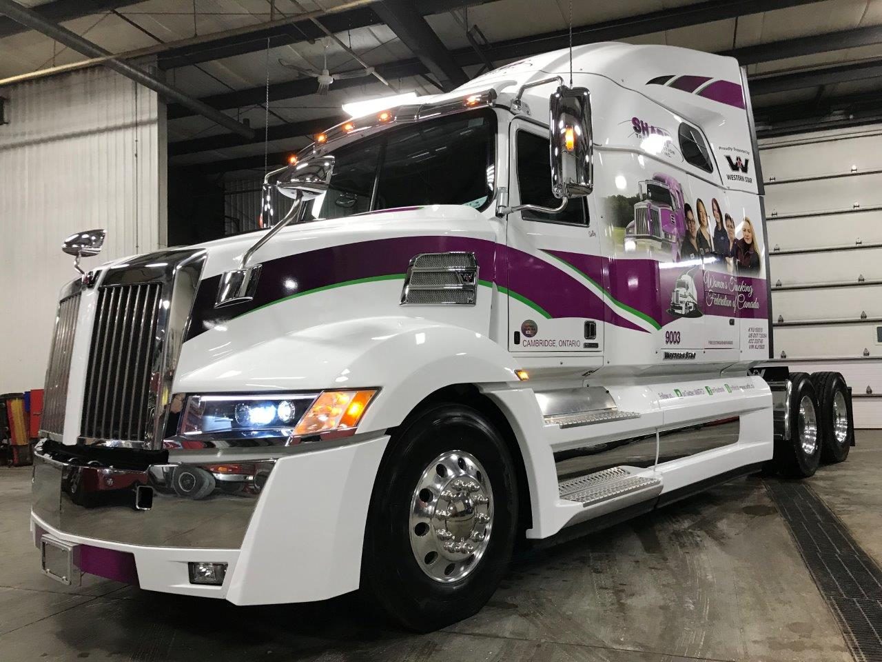 Women‘s Trucking Federation of Canada wins graphics award with wrapped ...