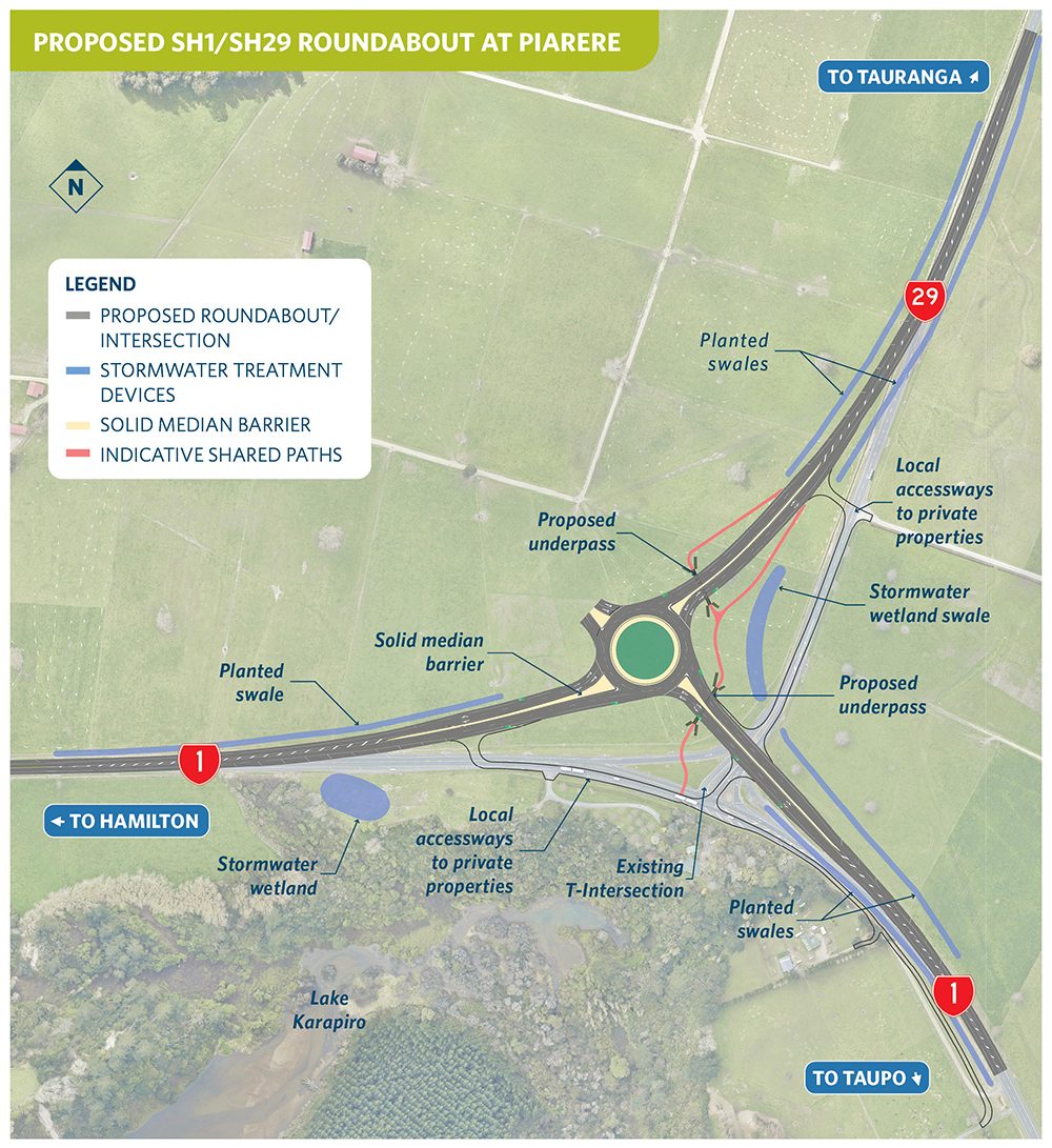 Two-lane roundabout announced for SH1 / SH29 intersection - NZ Trucking