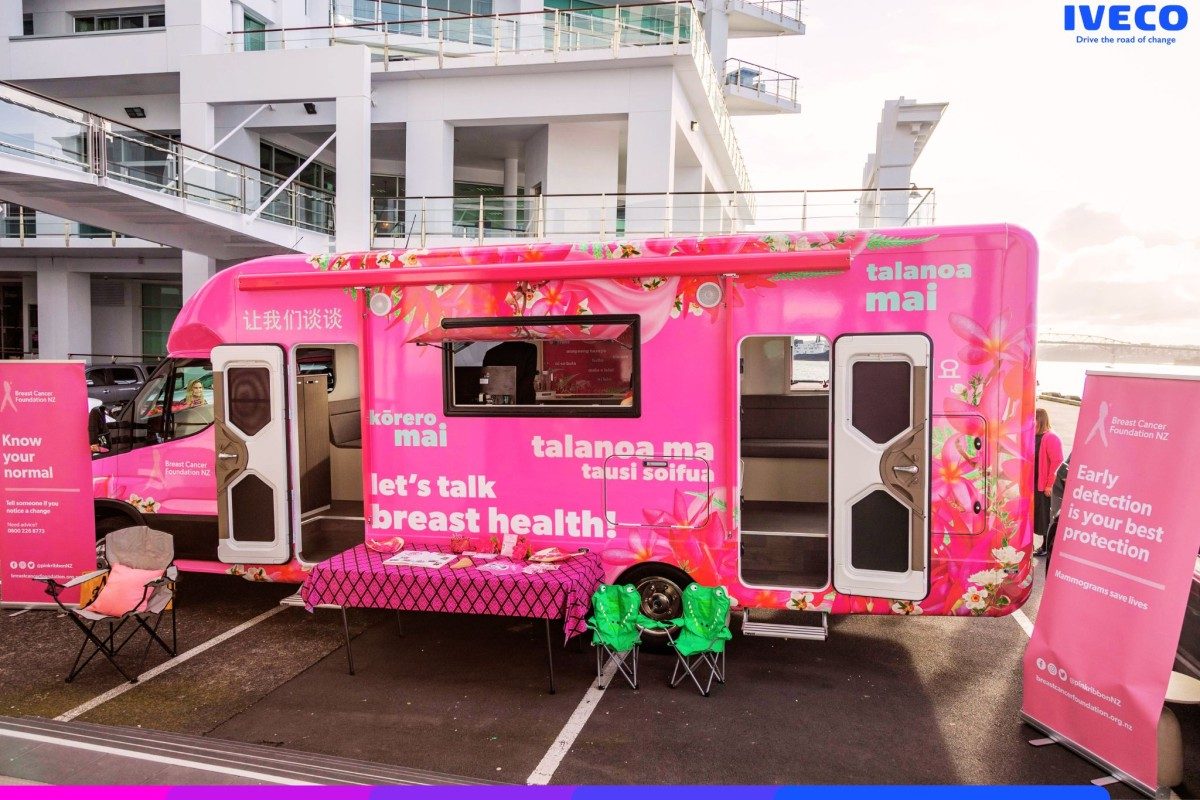 Iveco unveils bespoke vehicle for Breast Cancer Foundation NZ - NZ Trucking