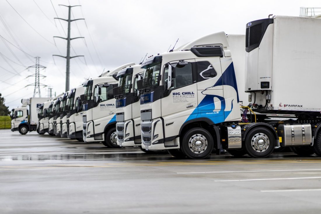 Big Chill supersizes fleet with 12 new Volvo trucks - NZ Trucking